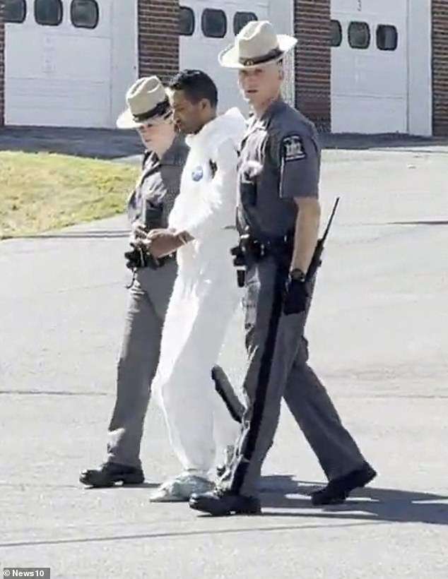 Eerie facial expression of 'killer' dad Luciano Frattolin as he's perp ...